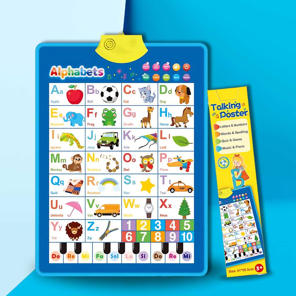Electronic Alphabet Voice Poster Educational Toy – DOD Kart