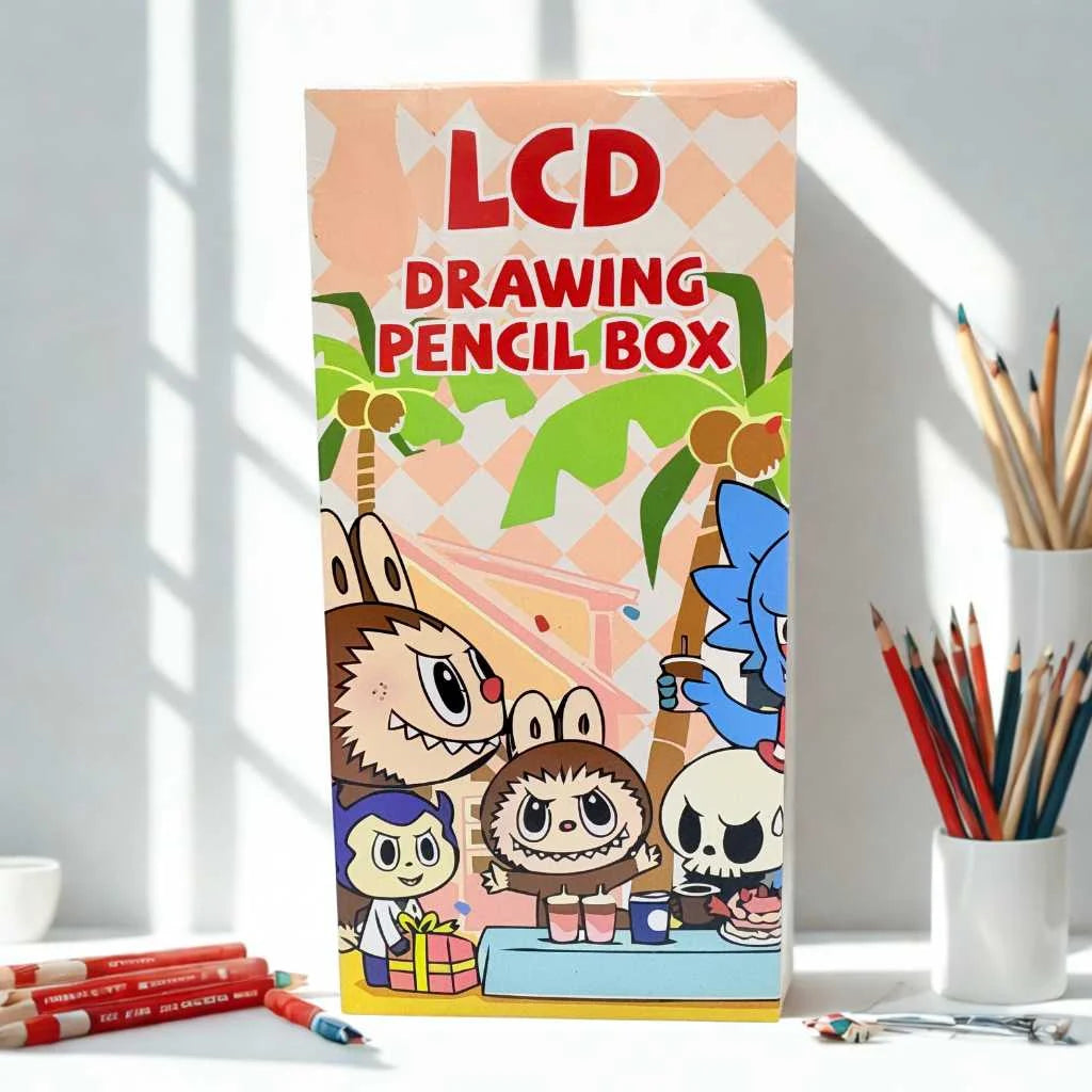 Labubu Pencil Box with LCD Drawing Tablet – DOD Kart
