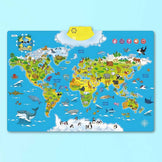 Talking Educational Poster 105 Animals World Map – DOD Kart