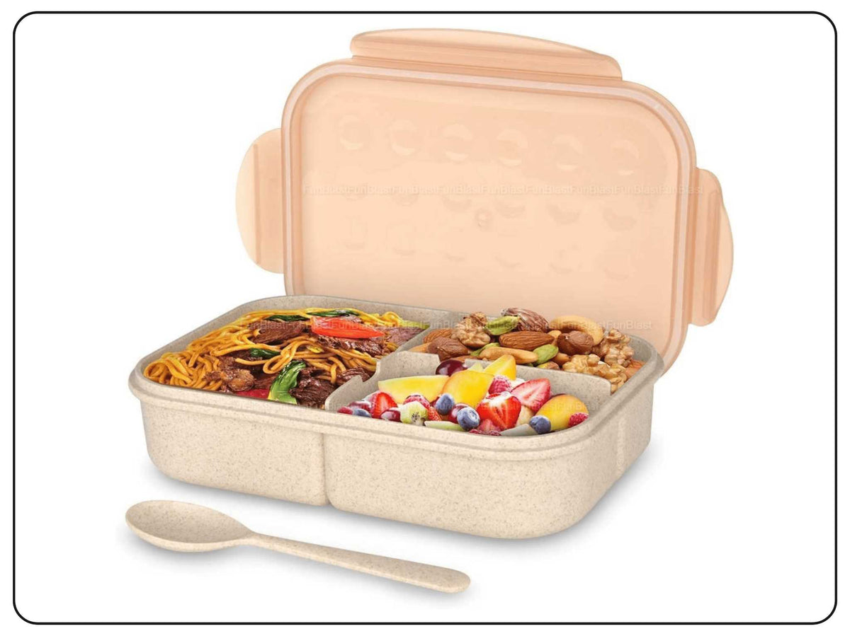 Wheat Straw Fiber - Lunch Box with Spoon – DOD Kart